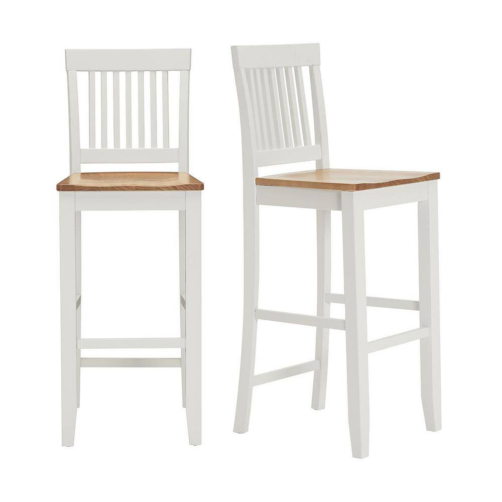 Reviews for StyleWell Scottsbury Ivory Wood Bar Stools with Slat Back ...