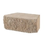 Pavestone 3 in. H x 10 in. W x 5.87 in. D Buff Concrete Retaining Wall ...