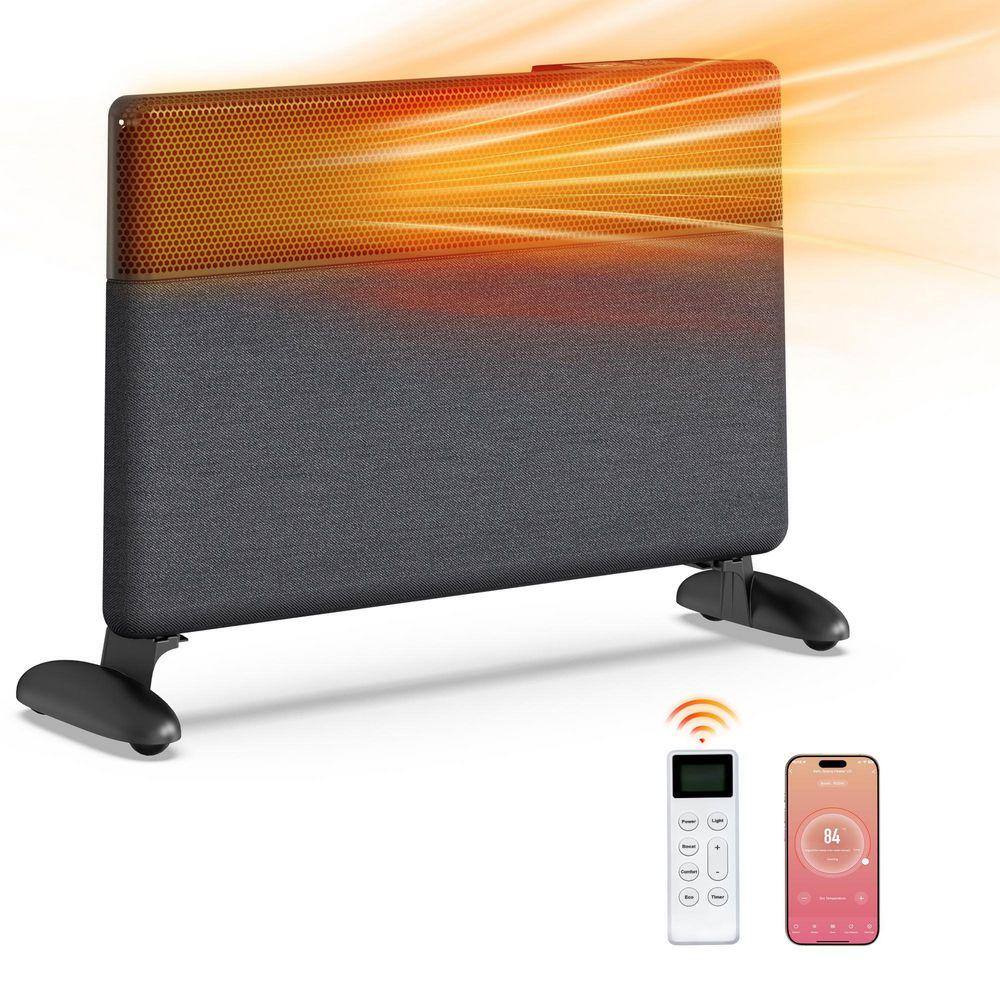 Edendirect 1500 W 16.73 in Electric Ceramic Convection Space Heater in ...