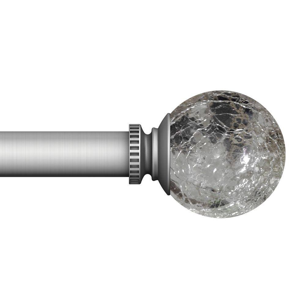 Home Decorators Collection 1 in. Crackled Glass Sphere Finial in ...