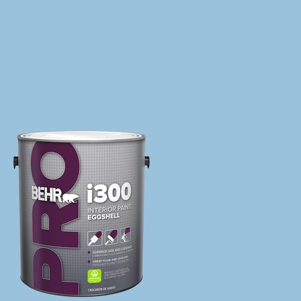 BEHR PRO 1 gal. #M520-3 Charismatic Sky Eggshell Interior Paint PR33001 ...