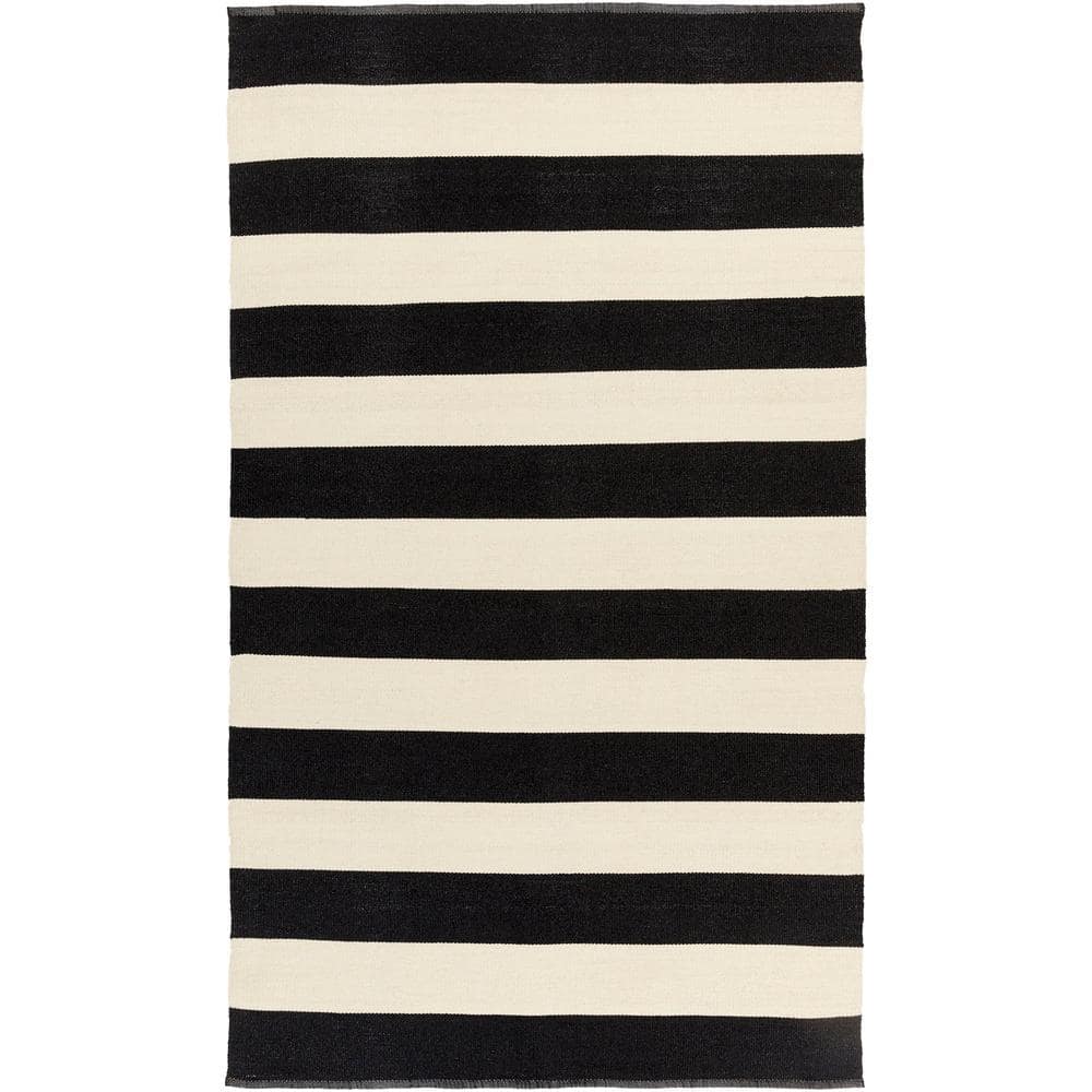 Livabliss Charon Black 8 ft. x 11 ft. Indoor/Outdoor Patio Area Rug ...