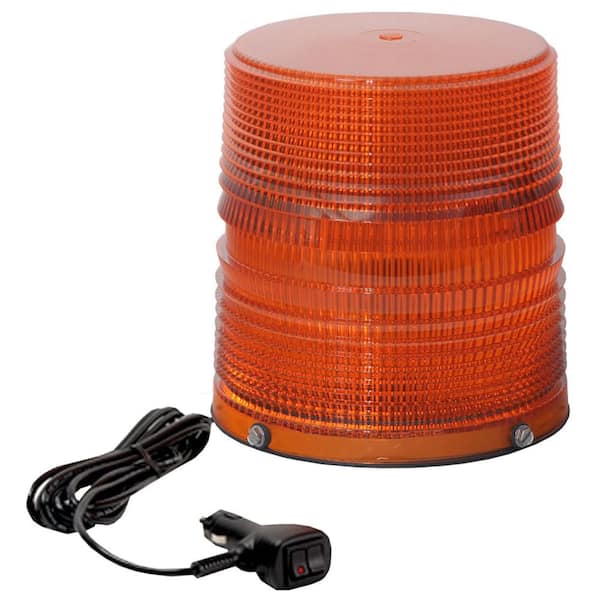 Emergency Lighting-LED, Magnetic Mount Cigarette Plug, Tall Amber Dome ...