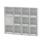 Clearly Secure 27 in. x 21.25 in. x 3.125 in. Frameless Diamond Pattern ...
