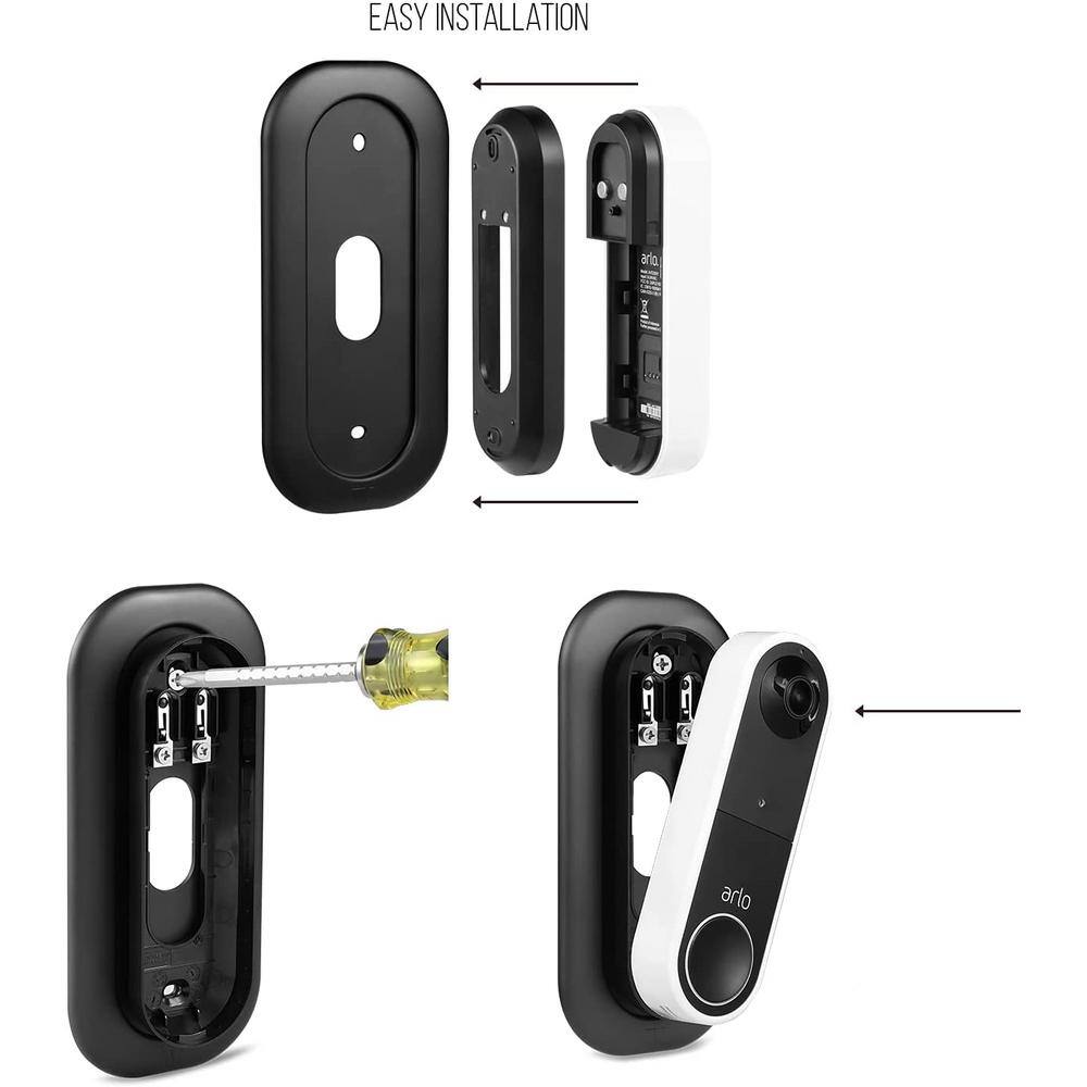 Wall Plate Compatible with Arlo Essential Wire-Free Video Doorbell in ...