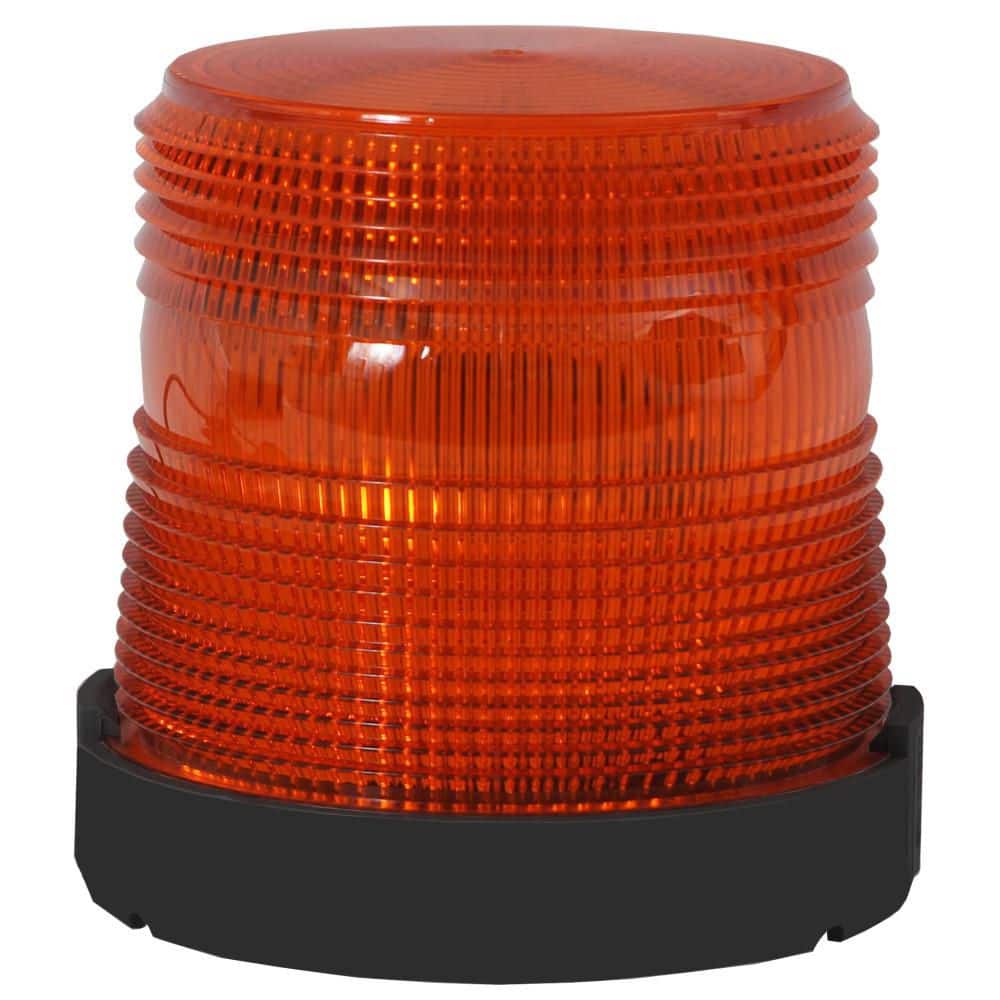 LED Beacon-Amber, 89-132VAC, 2 Wire, 2 Hole or 1/2 in. Pipe Mount ...