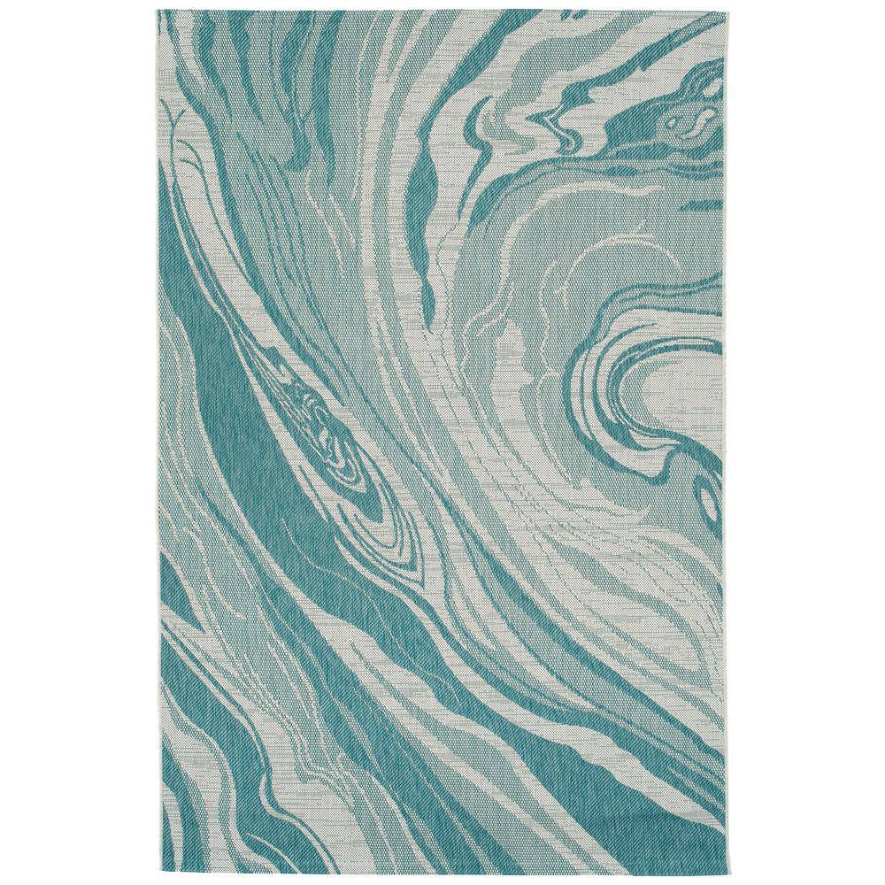 Kaleen Soleri Collection Teal 7'10" x 10'2" Rectangle Residential ...