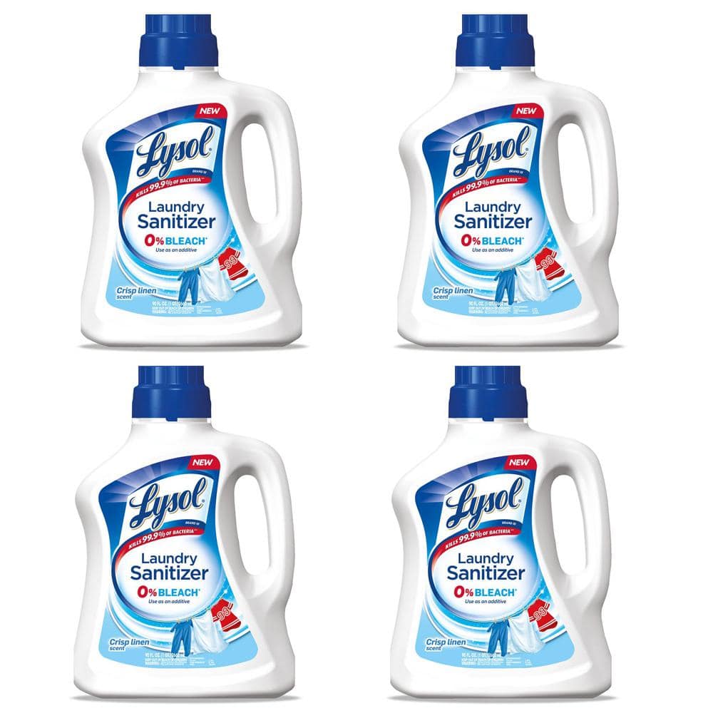 Lysol 90 oz. Crisp Linen Liquid Laundry Sanitizer Fabric Stain Remover ...