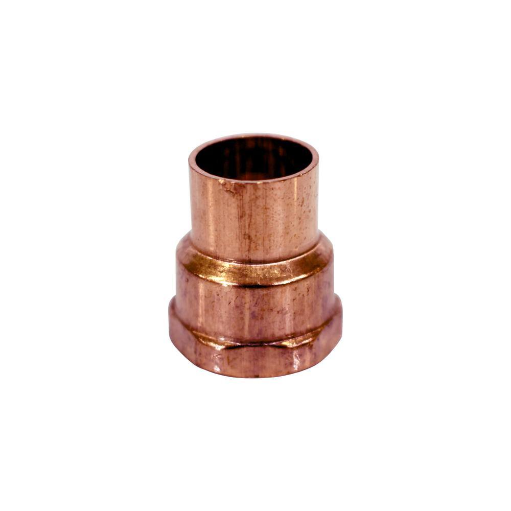 CMI 1/2 in. Copper Cup x FIP Female Adapter (25-Pack) 330263 - The Home ...