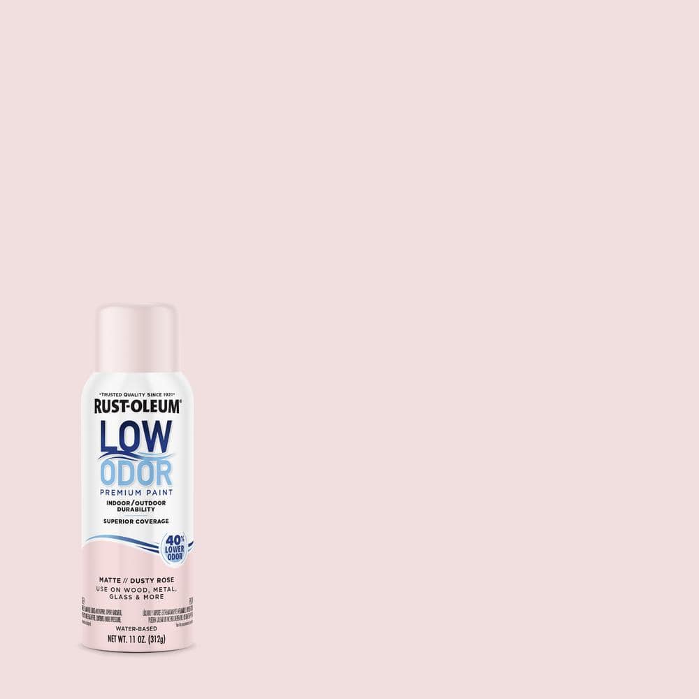 Reviews for Rust-Oleum Low Odor 11 oz. Gloss Dusty Rose Low Odor Water ...