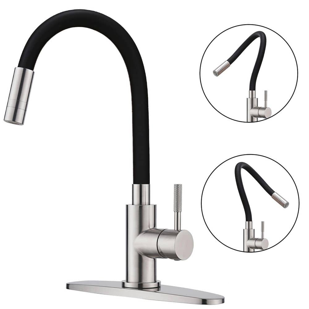 ATKING Dynamic Single Handle Bar Faucet Deckplate Included in Stainless ...