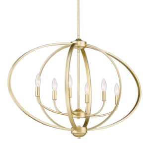 Golden Lighting Colson 9-Light Olympic Gold Globe Chandelier 3167-9 OG ...