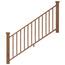 ProWood 6 ft. Walnut-Tone Southern Yellow Pine Stair Rail Kit with ...
