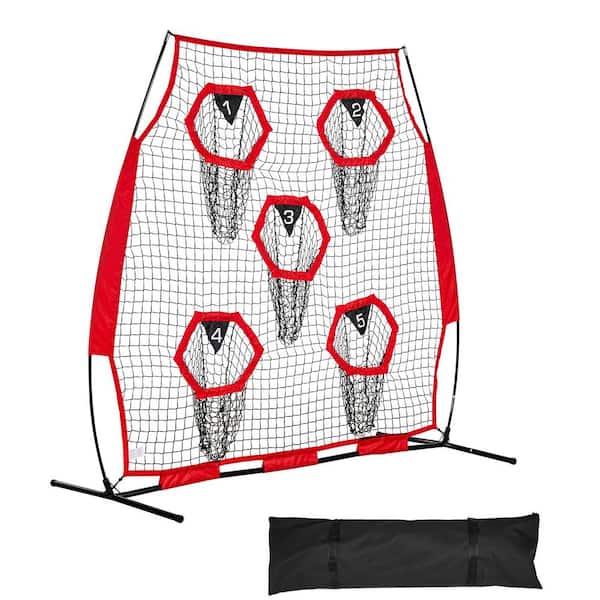 VEVOR 6 x 6 ft. Football Trainer Throwing Net, Training Throwing Target ...