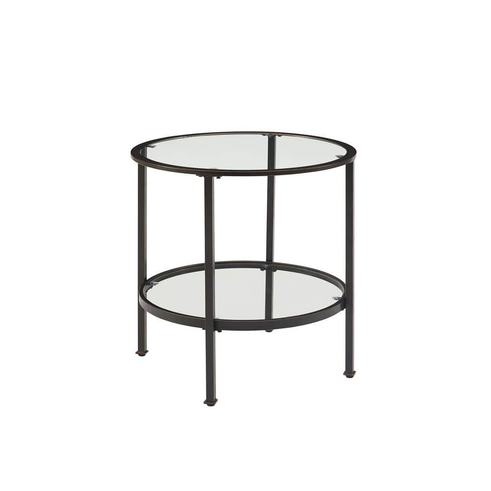 CROSLEY FURNITURE Aimee 24 in. Oil Rubbed Bronze End Table CF1309-BZ ...