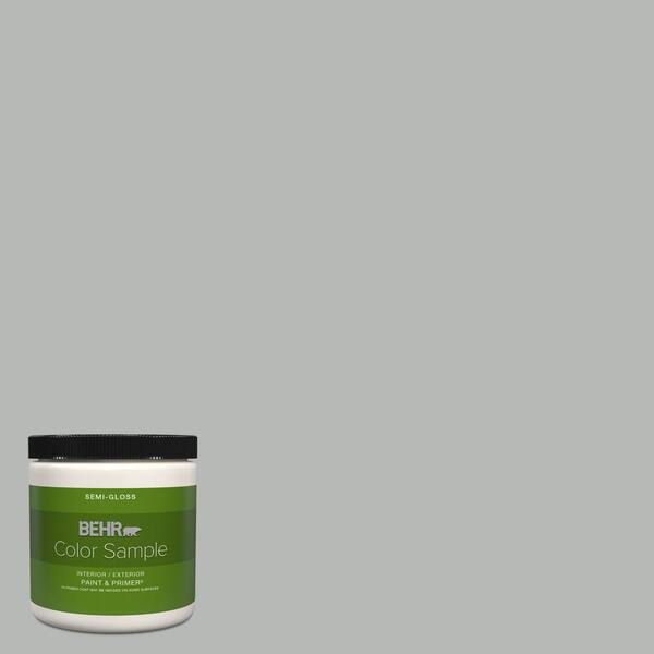 BEHR PREMIUM PLUS 8 oz. #N460-3 Lunar Surface Semi-Gloss Interior ...