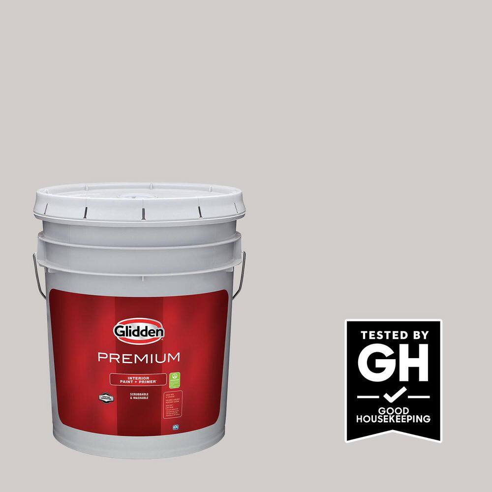 Glidden Premium 5 gal. PPG1004-2 Free Reign Satin Interior Latex Paint ...