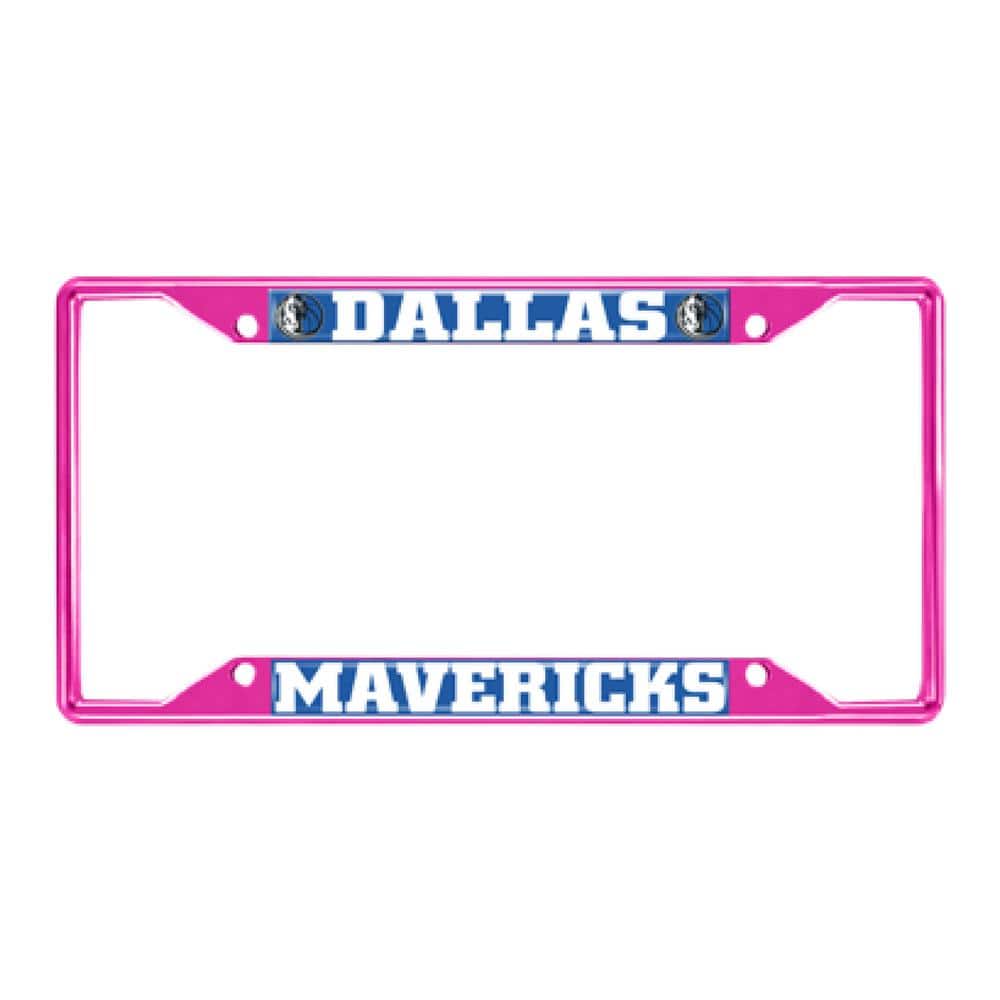 FANMATS Universal Fit NBA - Dallas Mavericks License Plate Frame - Pink ...