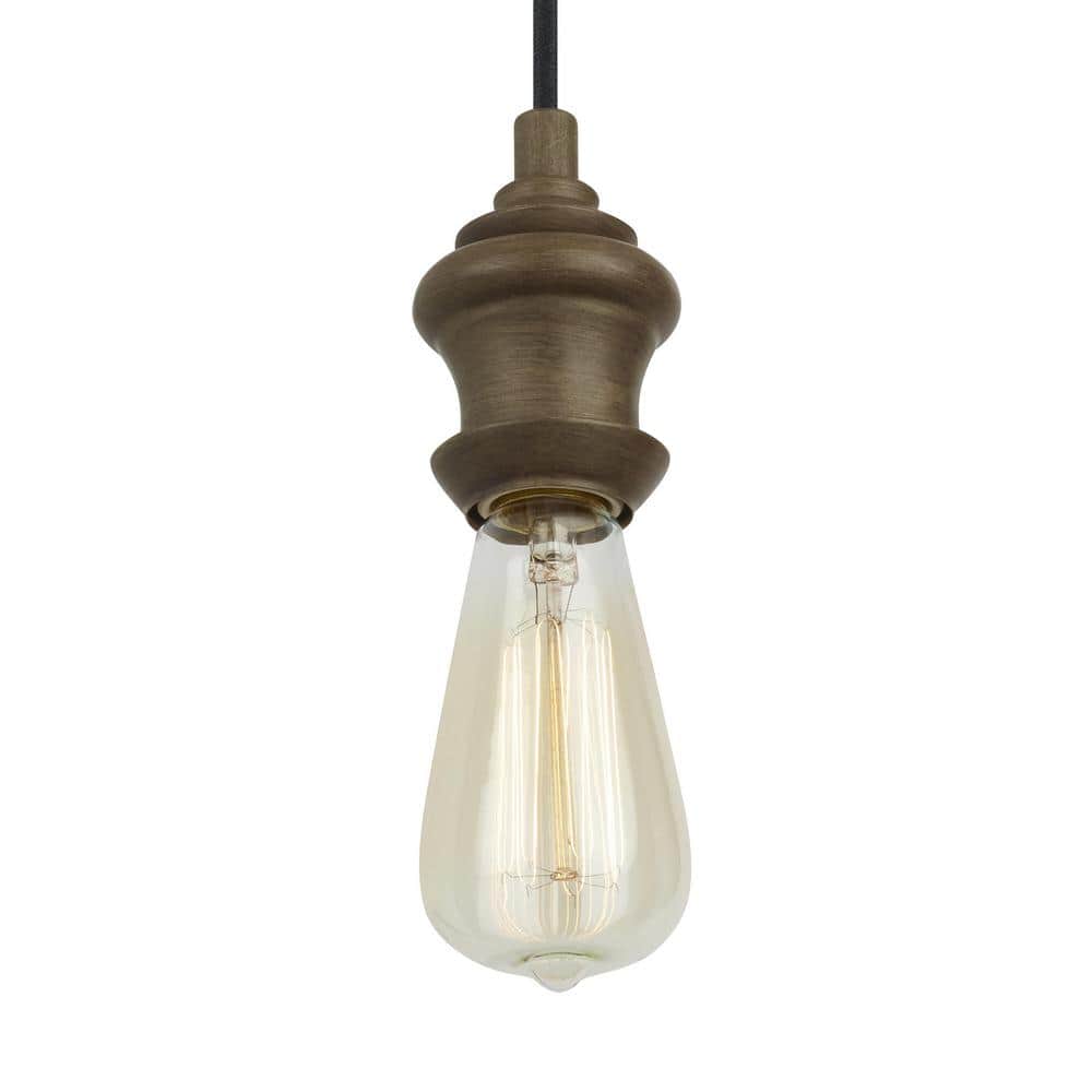 Generation Lighting Corddello 1-Light Weathered Oak Mini Pendant ...
