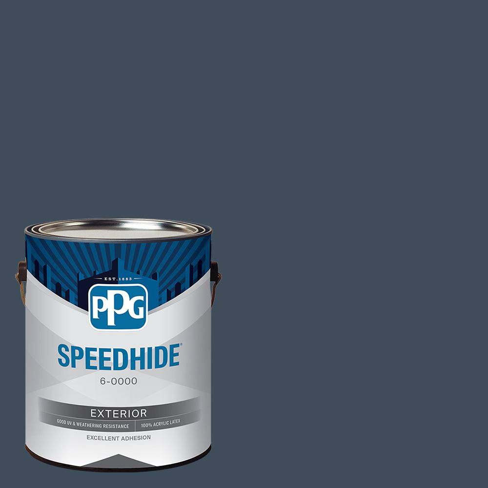 SPEEDHIDE 1 gal. PPG1041-7 Cavalry Satin Exterior Paint PPG1041-7SX-1SA ...