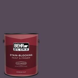 BEHR PREMIUM PLUS 8 oz. #BXC-51 Deep Mulberry Flat Interior/Exterior ...