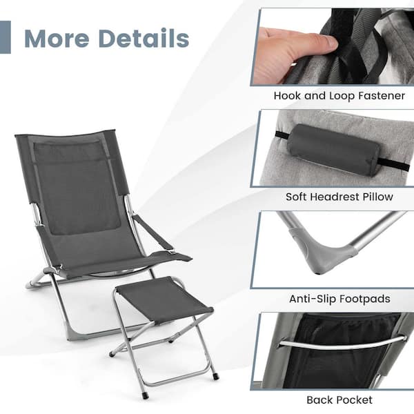 Folding sling ottoman store