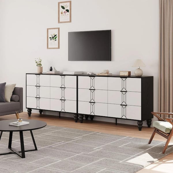 Have a question about LACOO Creaser 52 in. White MDF Dresser for ...
