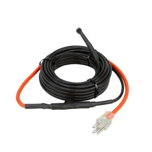 WarmlyYours 15' PRO-Tect DIY Plug-in Heating Cable for Pipes, Constant ...