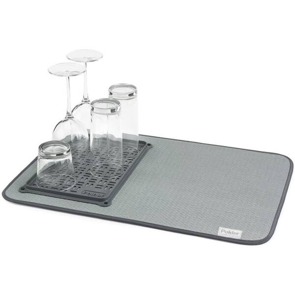 Polder Microfiber Mat with Tray Gray Drying Mat KTH-696-425 - The Home ...