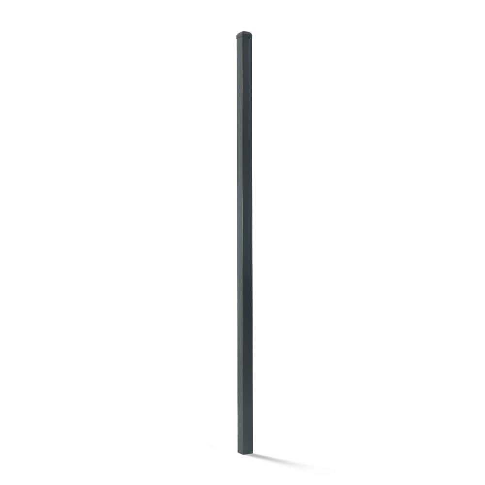 Fencer Wire 2 in. x 2 in. x 6 ft. Steel Flat Top Blank Metal Fence Post ...