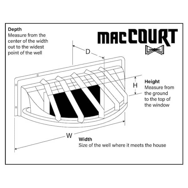 MacCourt 44 in. W x 15 in. H x 19 in. D Durable Plastic Reversible ...
