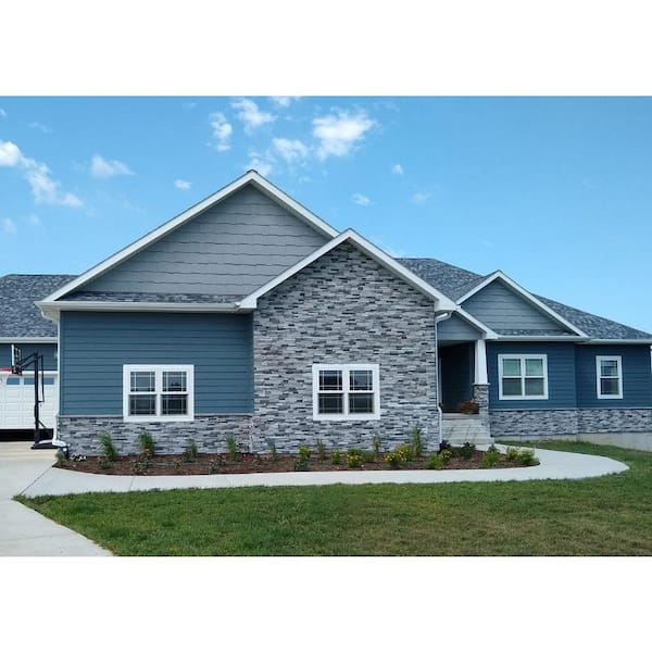 ADORN 23.5 in. x 6 in. Colorado Gray Stone Veneer Siding (Flats) CGFLAT ...