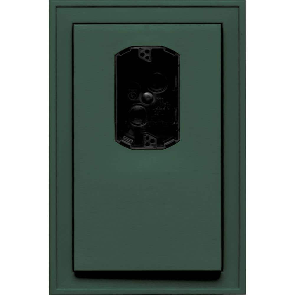 Builders Edge 8.125 in. x 12 in. #028 Forest Green Jumbo Electrical ...