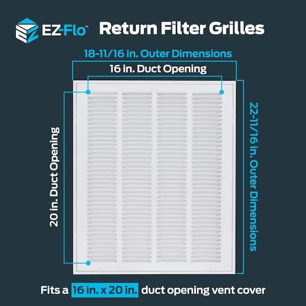 Return Grille - 20 in - Registers & Grilles - The Home Depot