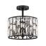 Home Decorators Collection Kristella 29.5 in. 7-Light Matte Black ...