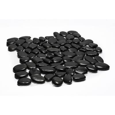 Black - Natural Stone Tile - Tile - The Home Depot