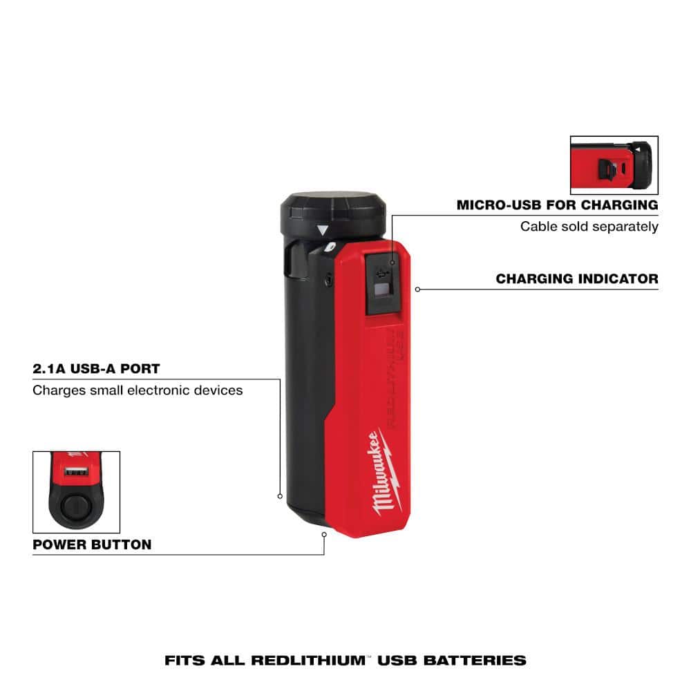 Milwaukee 48-59-2012 REDLITHIUM USB Charger And Portable Power Source ...