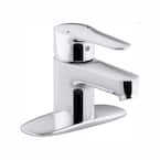 KOHLER Bancroft Single Hole 2-Handle Low-Arc Monoblock Bathroom Faucet in Polished Chrome-K ...