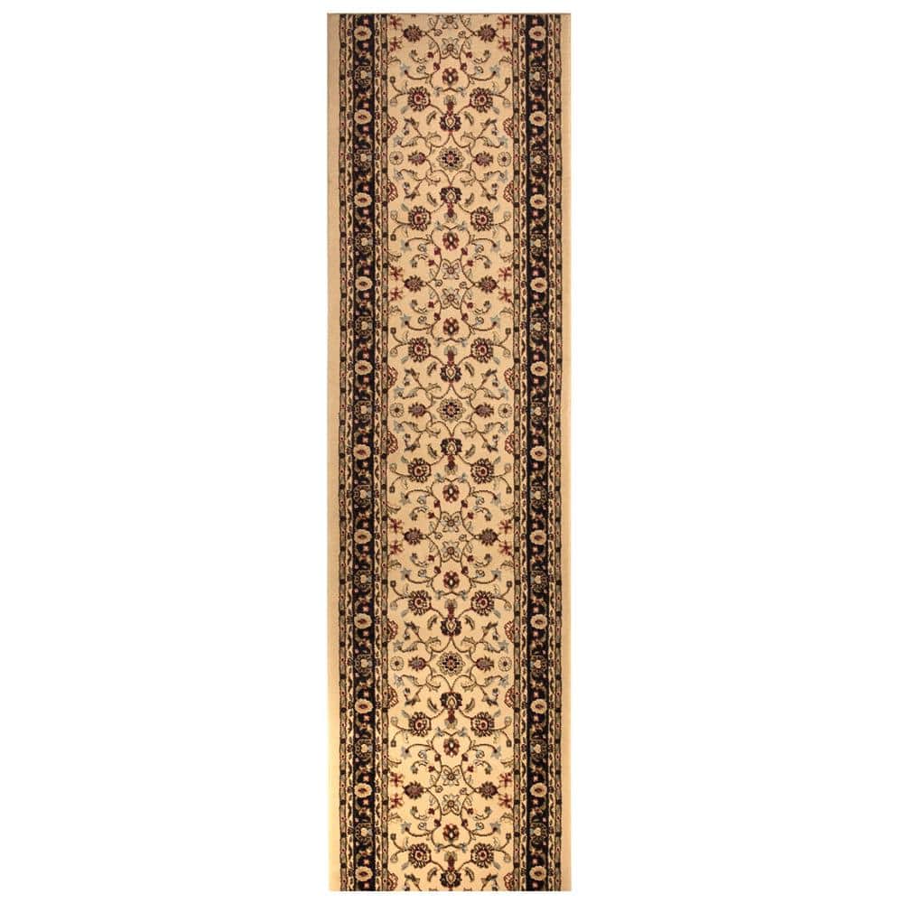TrafficMaster Marash Ivory 26 in. W x 288 in. L Stair Runner Rug ...