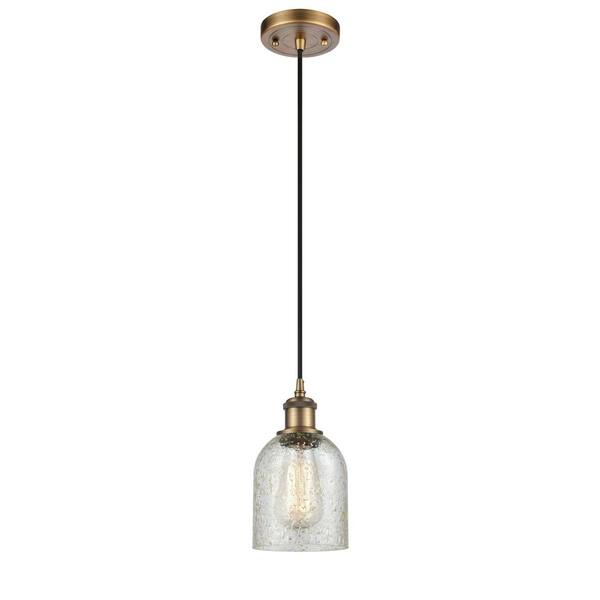 Mica Pendant Light Shades Innovations Caledonia 1 Light Brushed Brass