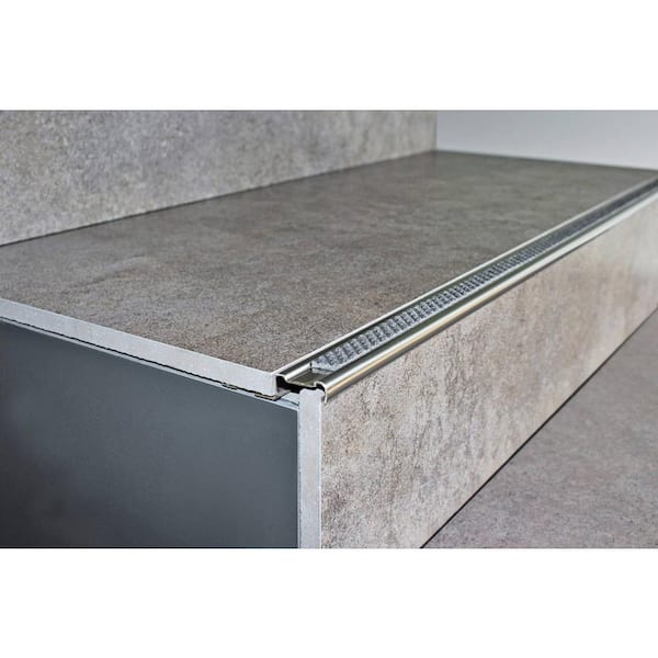 DURAL DIAMONDSTEP 7/16ʺx5/8ʺx8′ 2-1/2ʺ Anti-SlipAluminum Anodized ...