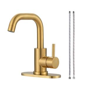 ARCORA Single Hole Single Handle Stainless Steel Bar Faucet with Swivel ...