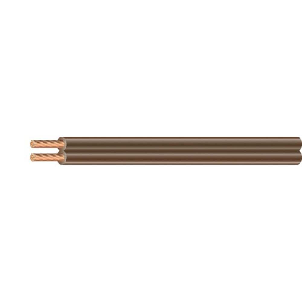 Southwire By-the-Foot 18/2 Brown Stranded CU SPT-1 Lamp Wire 49908799 ...