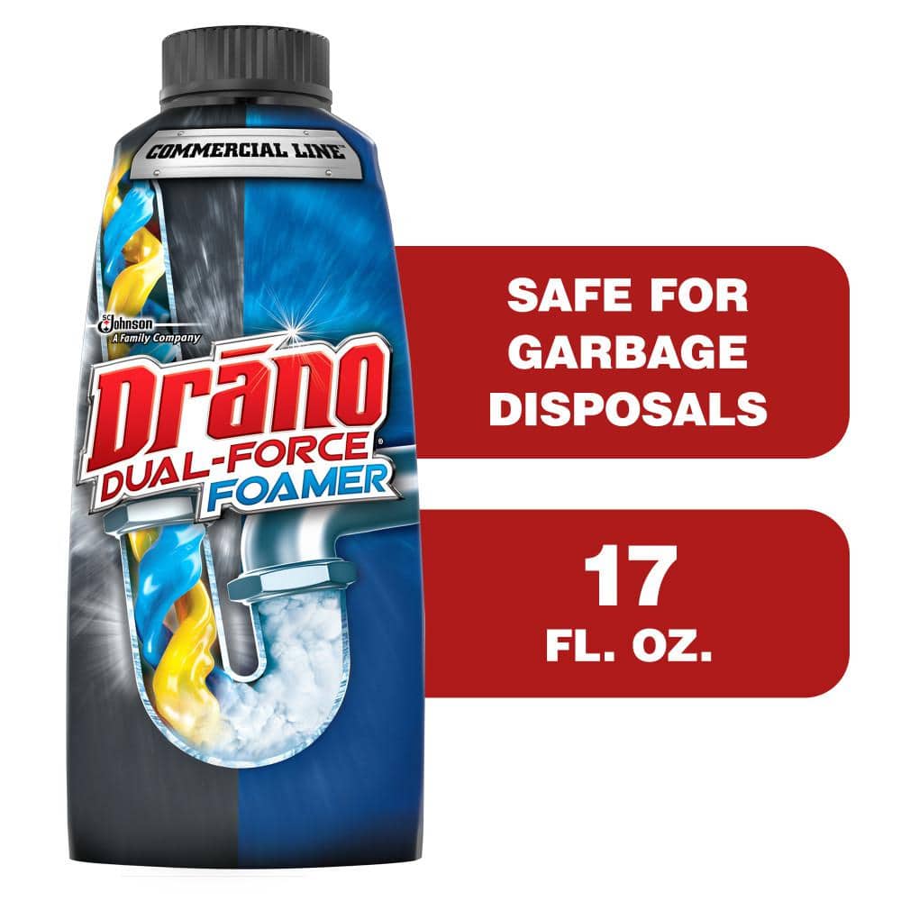 Drano 17 oz. Dual-Force Foamer Clog Remover, Commercial Line 610455 ...