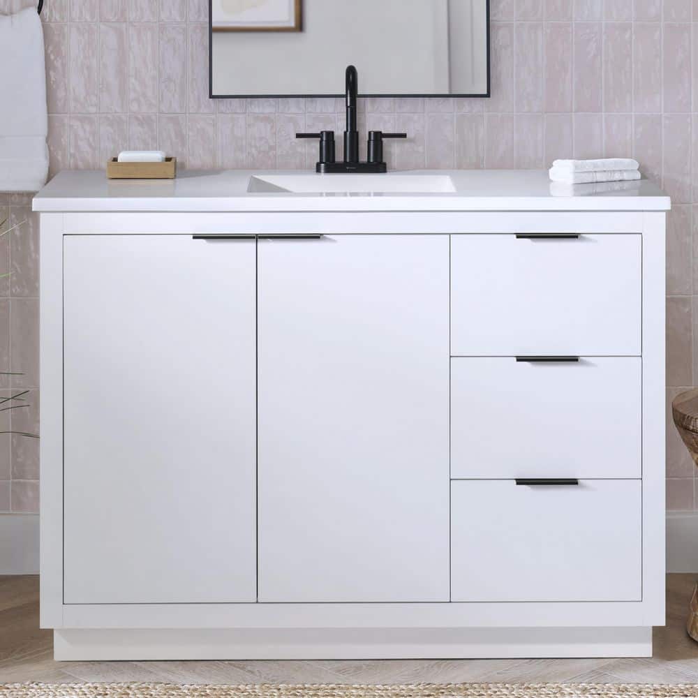 Have a question about Glacier Bay Harlock 49 in. Single Sink ...