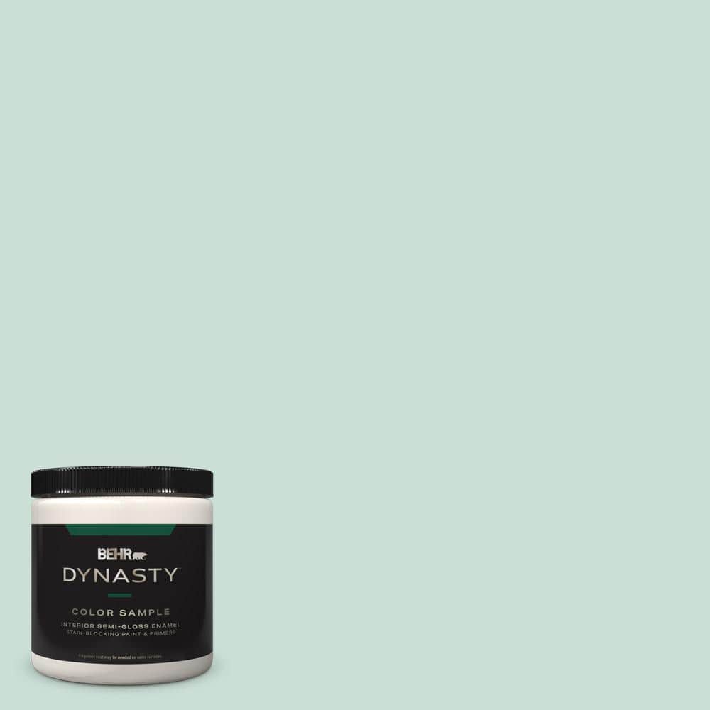 BEHR DYNASTY 8 oz. #M430-2 Ice Rink Semi-Gloss Enamel Stain-Blocking ...