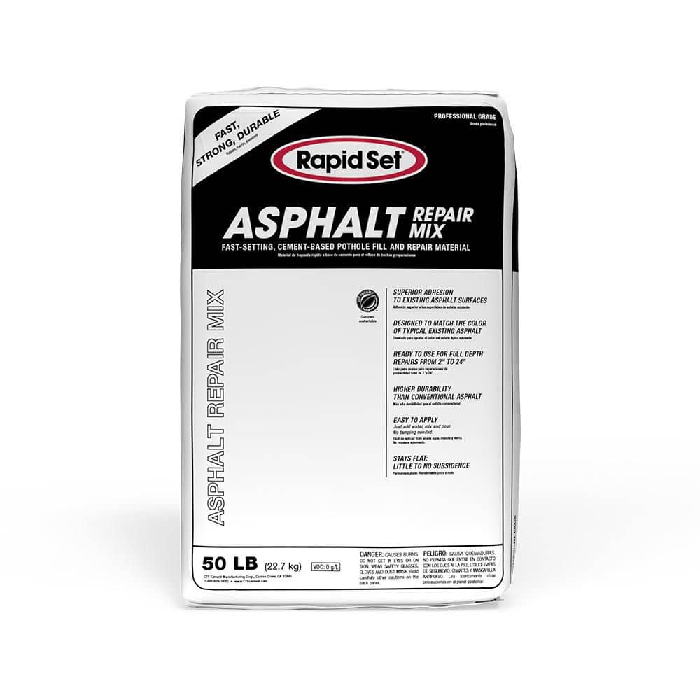 Rapid Set 50 lbs. Asphalt Repair Mix 85410050 - The Home Depot