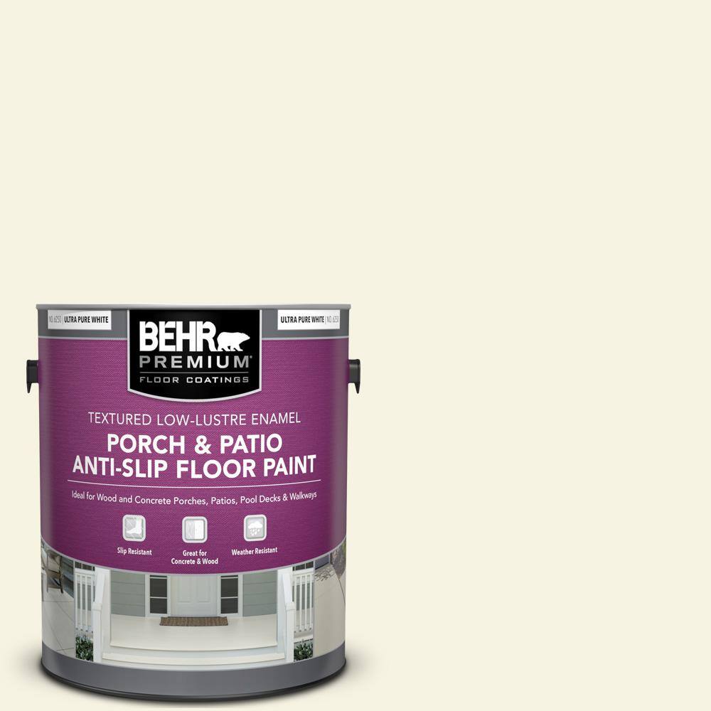 BEHR PREMIUM 1 gal. #M340-1 Cauliflower Textured Low-Lustre Enamel ...