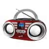 Supersonic Portable Audio System with MP3/CD Player in Red SC-506-RED ...