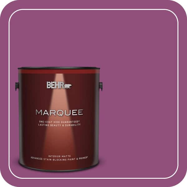 BEHR MARQUEE 1 gal. #P110-7 XOXO Matte Interior Paint & Primer 145301 ...